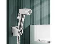 China Chrome Lizhen Simple Fashion Style Shower Handheld Bidet Spray Kit With Hose Toilet Sprayer Cleaning Toilet Parts for sale