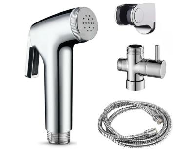 China 2024 Bathroom Cleaning Silver Plated Hand Held Toilet Bidet Sprayer for Your Bathroom for sale