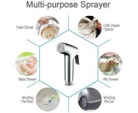 China 2024 Bathroom Cleaning Silver Plated Hand Held Toilet Bidet Sprayer for Your Bathroom for sale