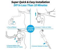 China 2024 Bathroom Cleaning Silver Plated Hand Held Toilet Bidet Sprayer for Your Bathroom for sale