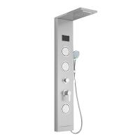 China Square Rain Shower Panel Faucet Set with Spa Jets and Hot Cold Water Mixer by LZ Hwa.Vic for sale