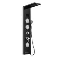 China Square Rain Shower Panel Faucet Set with Spa Jets and Hot Cold Water Mixer by LZ Hwa.Vic for sale