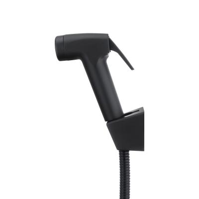 China 2024 Round Black Bathroom Bidet Spray Shattaf Shower Head Kit for Simple Fashion Style for sale