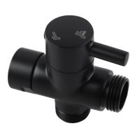 China 2024 Lizhen Black Handheld ABS Bidet Spray Wash Kit with VERTICAL Spray Type and Design Style for sale