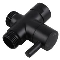 China 2024 Square Brass Black Toilet Bidet Spray Diverter Wash Kit end Simple Fashion Style for sale