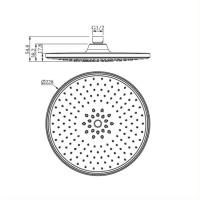 China 2024 Lizhen Product Simple Fashion Style Large Shower Head for Family Bathroom Needs for sale
