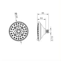 China Plastic Brushed Finish Bathroom Shower Head Set with Powerful Rainfall by LIZHEN for sale