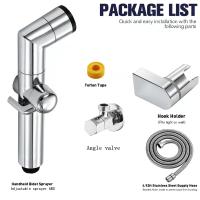 China Lizhen 2024 70g Bathroom Bidet Nozzle Set Black Spray Gun Set for Bathroom Cleaning for sale