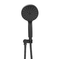 China Simple Fashion Household Handheld Shower Head Holder High Pressure Black For Bathroom for sale