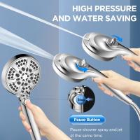 China Bathroom High Pressure Water Saving Shower Set with 10-Function Filter and One-Touch Spray Gun for sale