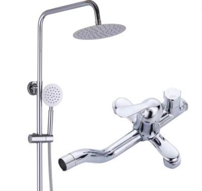 China 2024 Sliver Lizhen Bathroom Faucet Accessory Chrome-Plated Shower Set for Bathroom for sale