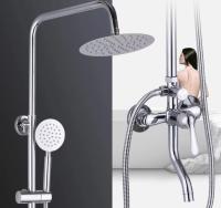 China 2024 Sliver Lizhen Bathroom Faucet Accessory Chrome-Plated Shower Set for Bathroom for sale