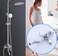 China 2024 Sliver Lizhen Bathroom Faucet Accessory Chrome-Plated Shower Set for Bathroom for sale