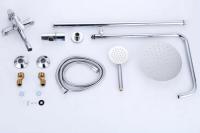 China 2024 Sliver Lizhen Bathroom Faucet Accessory Chrome-Plated Shower Set for Bathroom for sale