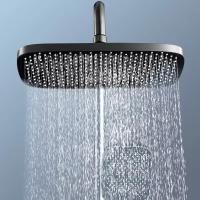China Lizhen-Hwa.Con Bathroom Shower System Hot Cold Water 4 Functions Rainfall Shower Head for sale