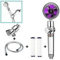China 2024 Lizhen High Pressure Turbo Charged Shower Head Set with Chrome Surface Finishing for sale