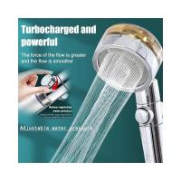 China 2024 Lizhen High Pressure Turbo Charged Shower Head Set with Chrome Surface Finishing for sale
