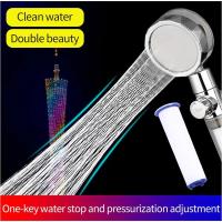 China Bathroom ABS Portable High Pressure Handheld 360 Power Propeller Shower Head 2024 Lizhen for sale