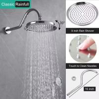 China Antique Brass Shower System for Wall Mount 9 inch Rainfall Shower Head by Lizhen-Hwa.Vic for sale