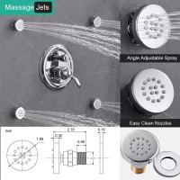 China Antique Brass Shower System for Wall Mount 9 inch Rainfall Shower Head by Lizhen-Hwa.Vic for sale