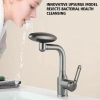 China Multifunctional Lizhen-Hwa.Con UFO Faucet for Hot Cold Washbasin in Polished Surface for sale