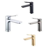 China Deck Mounted Tap Bathroom Basin Sink Brass Faucet for Bath Room for sale