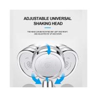 China Chrome Circular Lizhen 2024 High Pressure 2-way Handheld Shower Head for Dry Skin Hair for sale