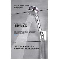 China Chrome Circular Lizhen 2024 High Pressure 2-way Handheld Shower Head for Dry Skin Hair for sale