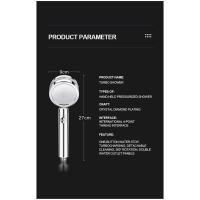 China Chrome Circular Lizhen 2024 High Pressure 2-way Handheld Shower Head for Dry Skin Hair for sale