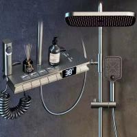 China 2024 Design Smart Shower Faucet Set with Digital Display and Stainless Steel Material for sale