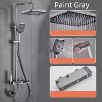 China 2024 Design Smart Shower Faucet Set with Digital Display and Stainless Steel Material for sale