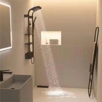 China Stainless Steel Shower Set Modern Design Style and 4 Massage High Pressure Shower Heads for sale