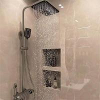 China Stainless Steel Shower Set Modern Design Style and 4 Massage High Pressure Shower Heads for sale