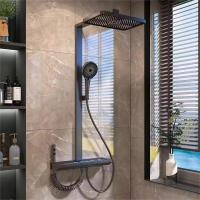China Stainless Steel Shower Set Modern Design Style and 4 Massage High Pressure Shower Heads for sale