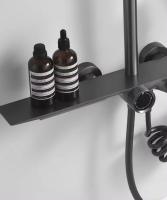 China Single Handle Shower Set LZ-Hwa.Vic Grey Rainfall Shower System with Metered Faucets for sale