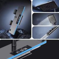 China LZ-Hwa.Con LED Digital Shower System Square RainFall Shower Head for Modern Bathroom Designs for sale