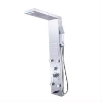 China Upgrade Your Shower Experience with Stainless Steel Shower Panel and Hand Sprayer for sale