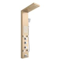 China Square Shower Head Wall Mounted Chrome Shower Panel with Hand Sprayer in Modern Design for sale