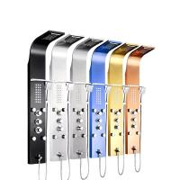 China Multifunctional Spa Stainless Steel Bathroom Shower Wall Panel Gold LED Shower Panels for sale