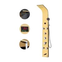 China Upgrade Your Bathroom with LZ Hwa.Vic Wall-Mounted LED Shower Panel and Massage Jets for sale