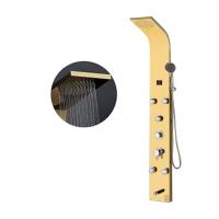 China Upgrade Your Bathroom with LZ Hwa.Vic Wall-Mounted LED Shower Panel and Massage Jets for sale
