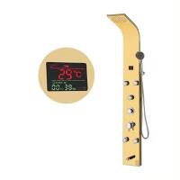China Upgrade Your Bathroom with LZ Hwa.Vic Wall-Mounted LED Shower Panel and Massage Jets for sale