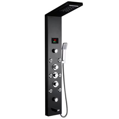 China Bathroom Wash LZ Hwa.Vic Shower Panel with Waterfall and Shower Massage Thermostatic for sale