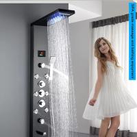 China Bathroom Wash LZ Hwa.Vic Shower Panel with Waterfall and Shower Massage Thermostatic for sale