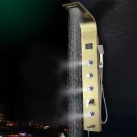 China Thermostatic Nozzle Gun Shower Set for Household Water Heater Polished SUS304201 Panel for sale
