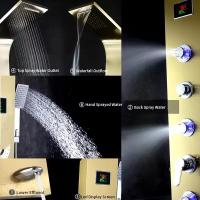 China Thermostatic Nozzle Gun Shower Set for Household Water Heater Polished SUS304201 Panel for sale