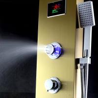 China Thermostatic Nozzle Gun Shower Set for Household Water Heater Polished SUS304201 Panel for sale