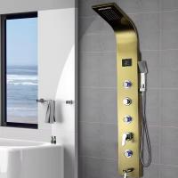 China Thermostatic Nozzle Gun Shower Set for Household Water Heater Polished SUS304201 Panel for sale