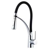 China Lizhen-Hwa.Con 2024 Brass Kitchen Faucet Single Hole Pull Out Hot and Cold Mixer Tap for sale