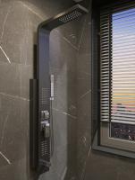 China Bathroom Led Shower Panel with Thermostatic Function and Waterfall Stainless Steel for sale